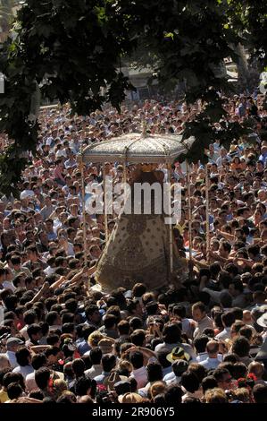 Blanca Paloma procession, veneration of the Blessed Virgin Mary ...