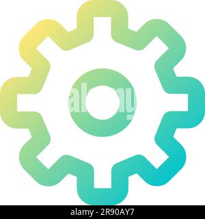 Cogwheel pixel perfect linear ui icon Stock Vector Image & Art - Alamy