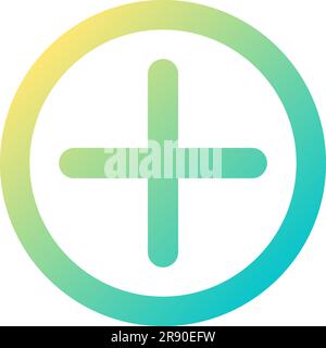 Add button pixel perfect gradient linear ui icon Stock Vector Image & Art - Alamy