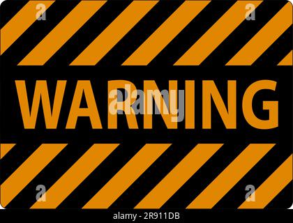 warning sign on white background Stock Vector Image & Art - Alamy