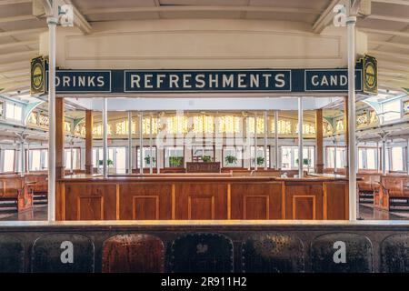 Main deck of the steam ferryboat Berkeley in San Diego harbor Stock ...