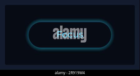 Focused button state UI element template Stock Vector Image & Art - Alamy