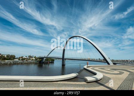 Modern bridges in the city of Perth in Western Australia Stock Photo ...