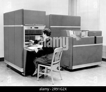 New York: 1954. IBM 650 Data Processing System, the first mass produced ...