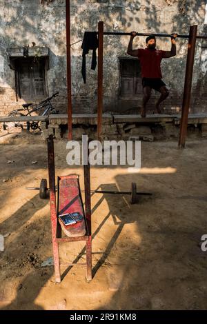 Kushti wrestlers train at an Akhara in Varanasi, India Stock Photo - Alamy