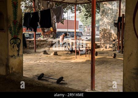 Kushti wrestlers train at an Akhara in Varanasi, India Stock Photo - Alamy