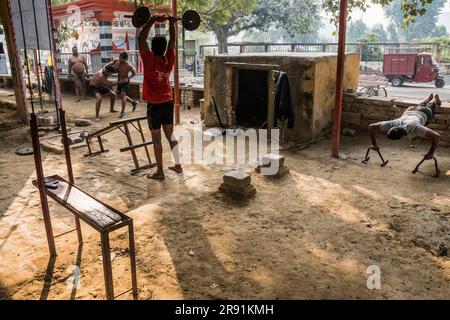 Kushti wrestlers train at an Akhara in Varanasi, India Stock Photo - Alamy
