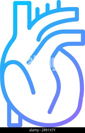 Heart checkup pixel perfect gradient linear ui icon Stock Vector Image & Art - Alamy