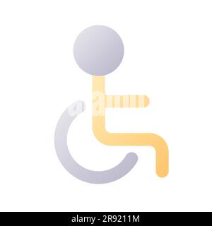 Disability pixel perfect flat gradient color ui icon Stock Vector Image ...