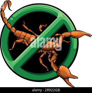 Warning Pesticide Symbol Sign On White Background Stock Vector Image ...