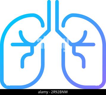 Lungs examination icon outline vector. Scan mri lab. Patient clinic ...