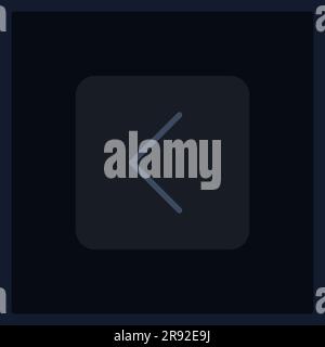 Disabled left arrow button UI element template Stock Vector Image & Art - Alamy