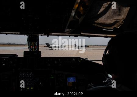 From left, Lt. Col. Michael Baker, commander of the 62nd Engineer ...