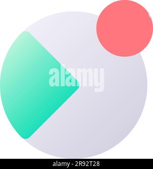 Segment chart pixel perfect gradient linear ui icon Stock Vector Image & Art - Alamy