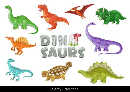 Cartoon Illustration of Tarbosaurus Dinosaur Prehistoric Reptile ...