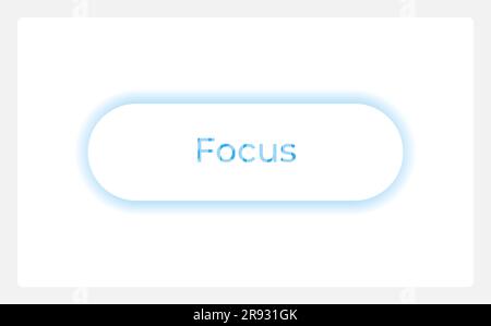 Focused button state UI element template Stock Vector Image & Art - Alamy