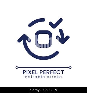 Applying spin motion effect pixel perfect white linear ui icon for dark theme Stock Vector Image ...