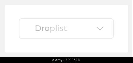 Inactive dropdown list UI element template Stock Vector Image & Art - Alamy