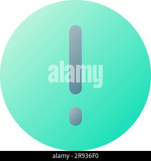 Warning pixel perfect flat gradient color ui icon Stock Vector Image ...
