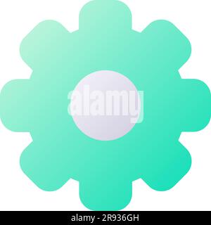 Cogwheel pixel perfect flat gradient color ui icon Stock Vector Image ...