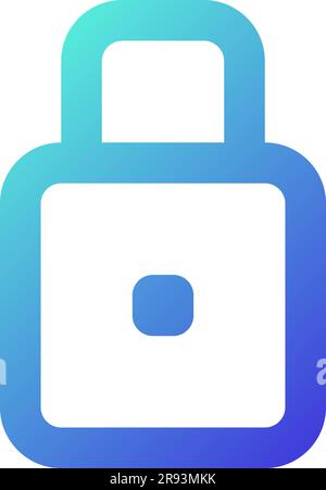 Padlock pixel perfect gradient linear ui icon Stock Vector Image & Art ...