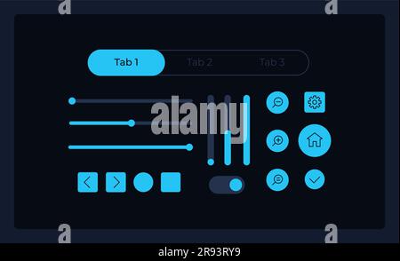 Manage options UI elements kit Stock Vector Image & Art - Alamy