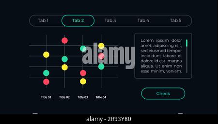 Dot plot UI element template Stock Vector Image & Art - Alamy