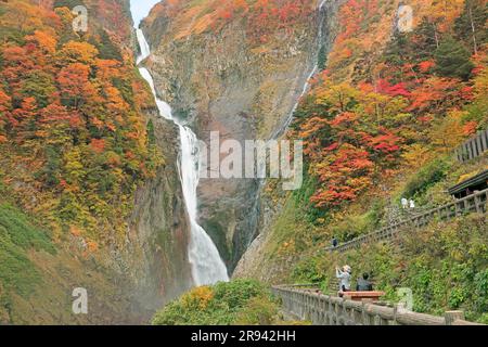 Shomyo Falls in Autumn Leaves Stock Photo - Alamy