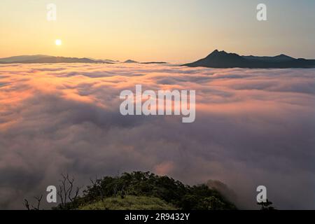 Sunrise Glow in Lake Mashu, Hokkaido, Japan Stock Photo - Alamy