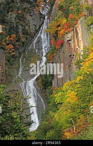 Ginga Falls, Sounkyo, Daisetsuzan National Park, Hokkaido, Japan, Asia ...