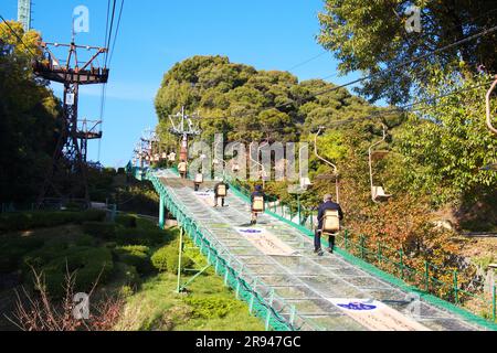 Lift of Matsuyama Castle Stock Photo - Alamy