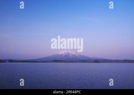 Tsugaru Lake Fujimiko and Mt. Iwaki Stock Photo - Alamy
