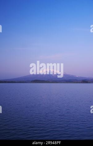 Tsugaru Lake Fujimiko and Mt. Iwaki Stock Photo - Alamy