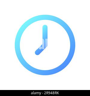 Clock pixel perfect gradient linear ui icon Stock Vector Image & Art - Alamy