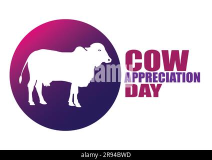 Cow Appreciation Day. Holiday concept. Template for background, banner ...