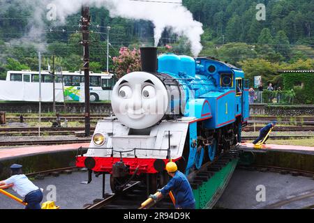 Thomas the Tank Engine and the turntable Stock Photo - Alamy