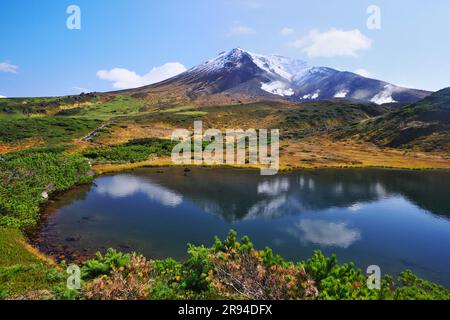 Asahi Dake and Kagami Pond Stock Photo - Alamy