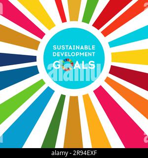 Sustainable Development Global Goals. Abstract Brochure design. Vector ...