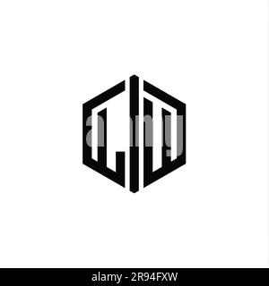 LU Logo monogram gaming with hexagon geometric shape design template ...