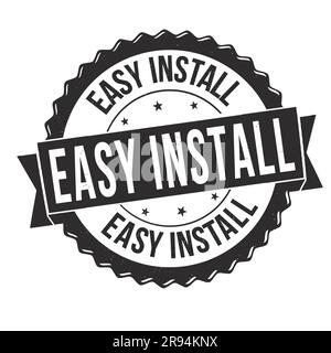 easy to install vector icon isolated on transparent background, easy to ...
