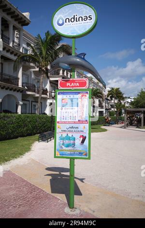 Information Sign Board Playa del Carmen Yucatan Mexico Stock Photo - Alamy
