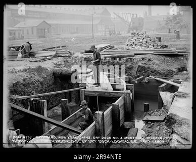 Sewer, Dry Dock Number 4, Looking Northwest. Glass Plate Negatives of ...