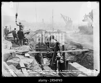 Dry Dock No. 4, Crane Track Sewer and Conduit Details. Glass Plate ...