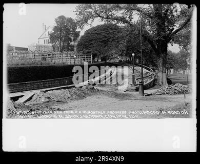 Monthly Progress Photo, New Macadam Road on High Street, Looking North ...