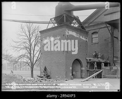 New Roof of Brass Foundry, Building 29, Looking Northeast. Glass Plate ...