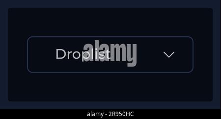 Inactive dropdown list UI element template Stock Vector Image & Art - Alamy
