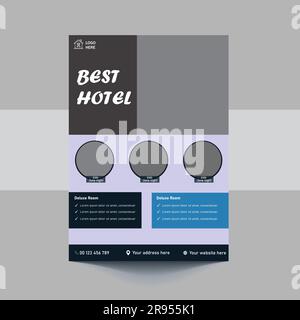 Best hotel service flyer template design. Golden hotel flyer poster ...