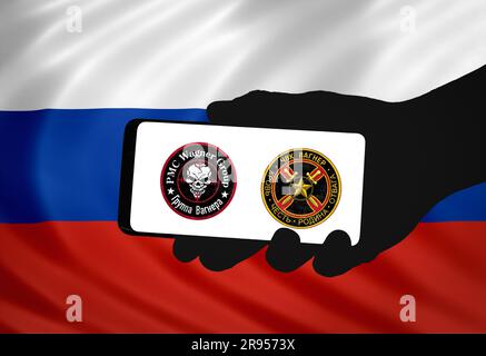 Flag Wagner Group, flag Wagner Private Military Company, fabric flag ...