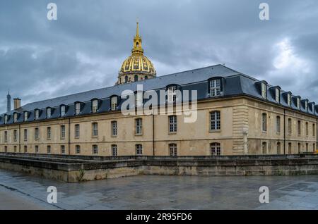 View of the Dome des Invalides, an important landmark in Paris, France ...