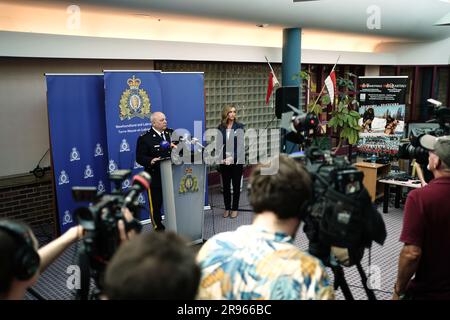 Superintendent Kent Osmond of the Royal Canadian Mounted Police of ...